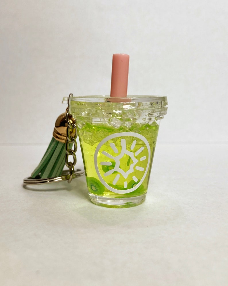 Shaker Liquid Keychain - Etsy