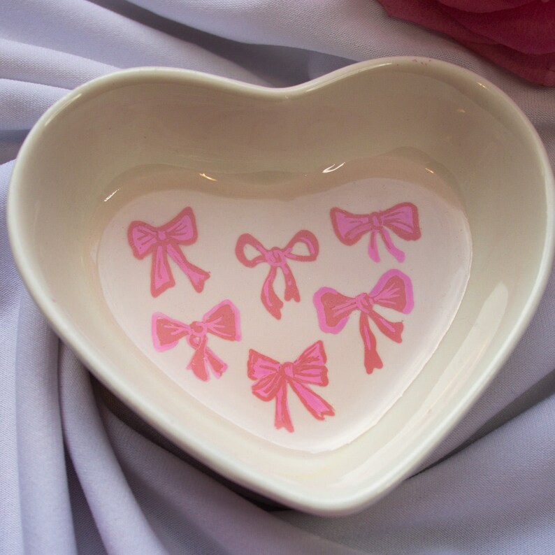 Hand-painted Trinket Dish, Wedding Ring Holder, Engagement Jewelry Dish ...