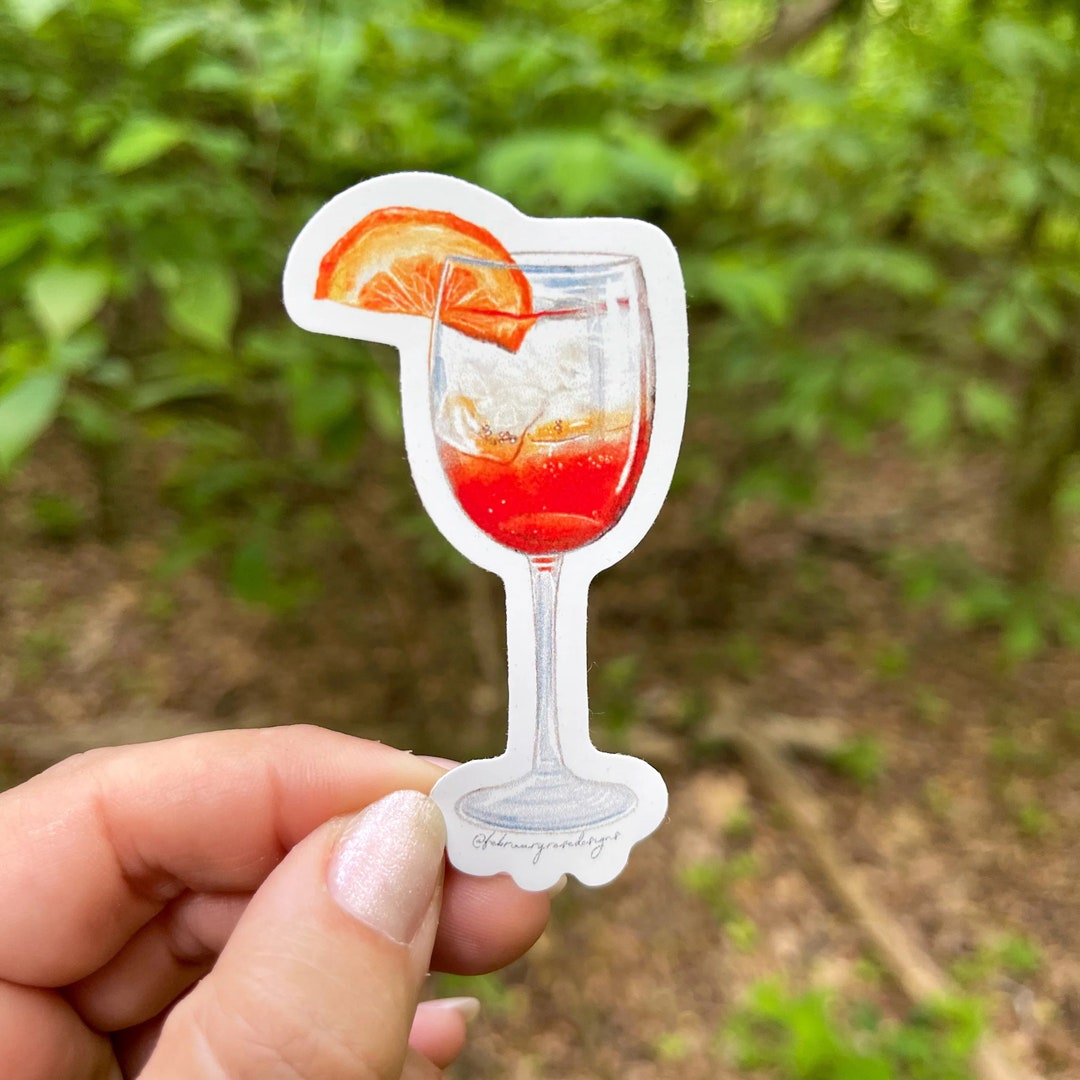 Aperol Spritz Vinyl Sticker - Etsy