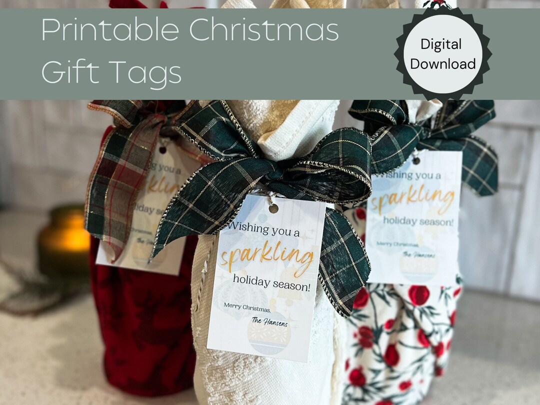 Cozy Wonderland Gift Tags for Christmas Gifts and Favors | Instant ...