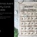 Printable Christmas Countdown Cards for Advent Calendar Holiday ...