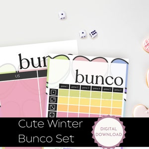 Sweet Heart Valentine Bunco Scorecard Set - Etsy