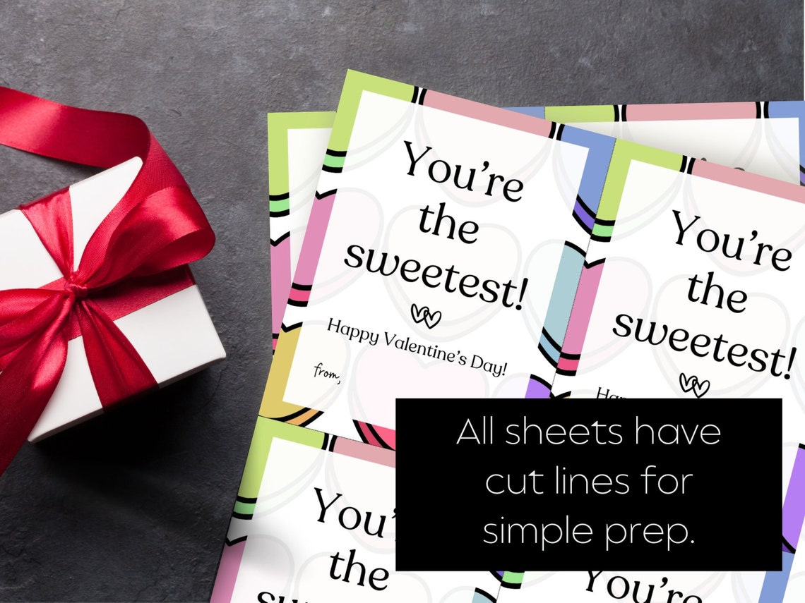 Sweet Heart Gift Tags for Valentine Gifts and Favors - Etsy