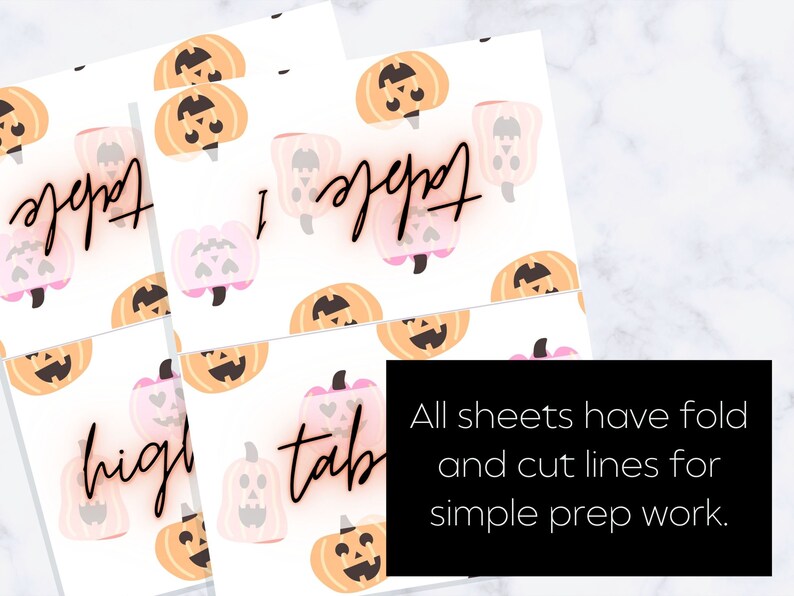 Cute Halloween Bunco Scorecard Set - Etsy