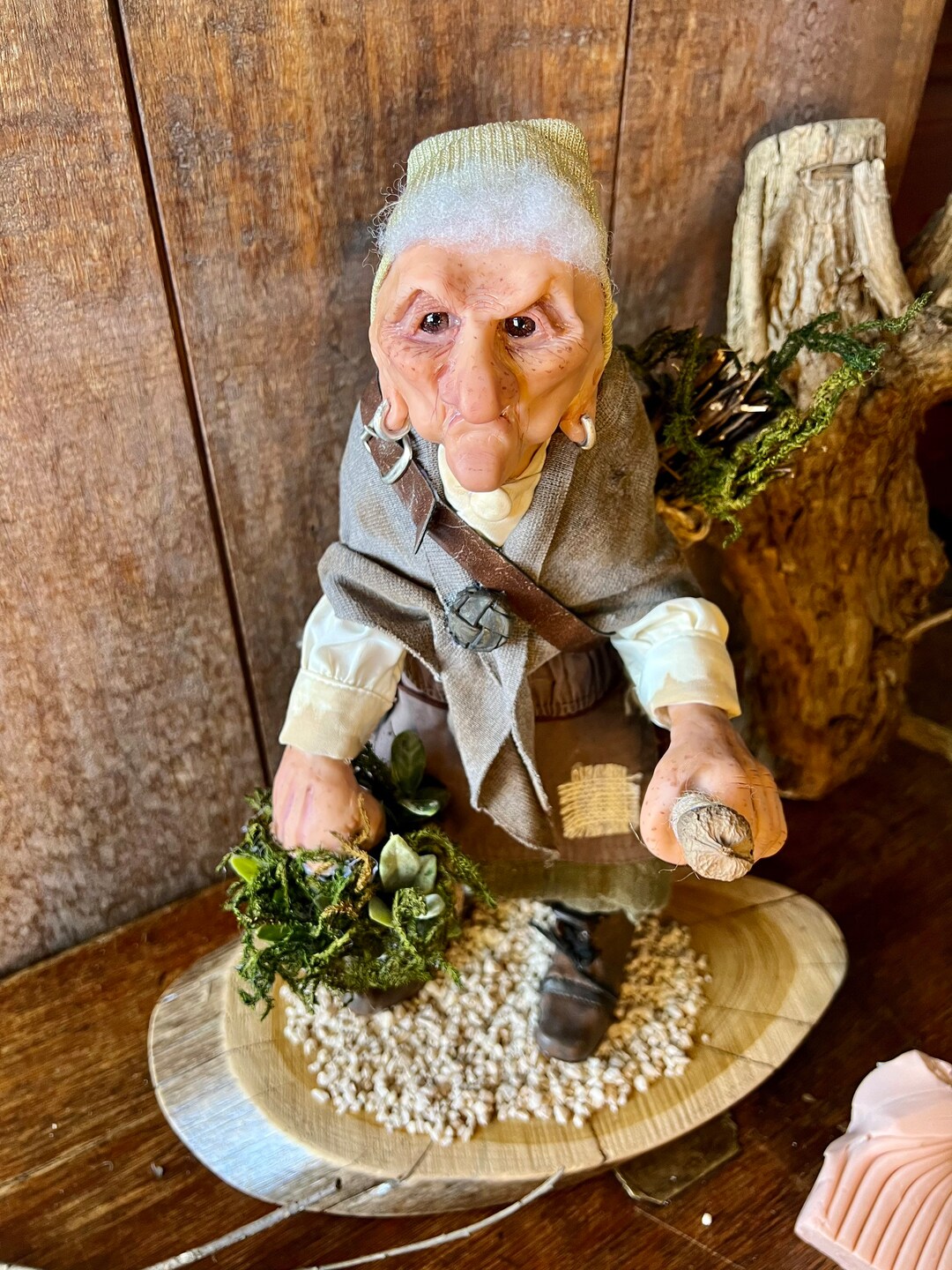 Handcrafted Caricature Figurine, Polymer Clay Doll ~ Old Lady - Etsy