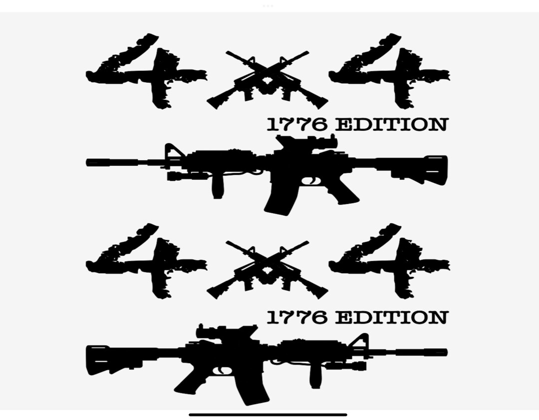 4 X 4 Decal Patriotic 1776 Firearms 2nd Amendment - Etsy