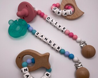 Boston Red Sox Toy Collection Pacifier Clip Rattle Baby - Etsy