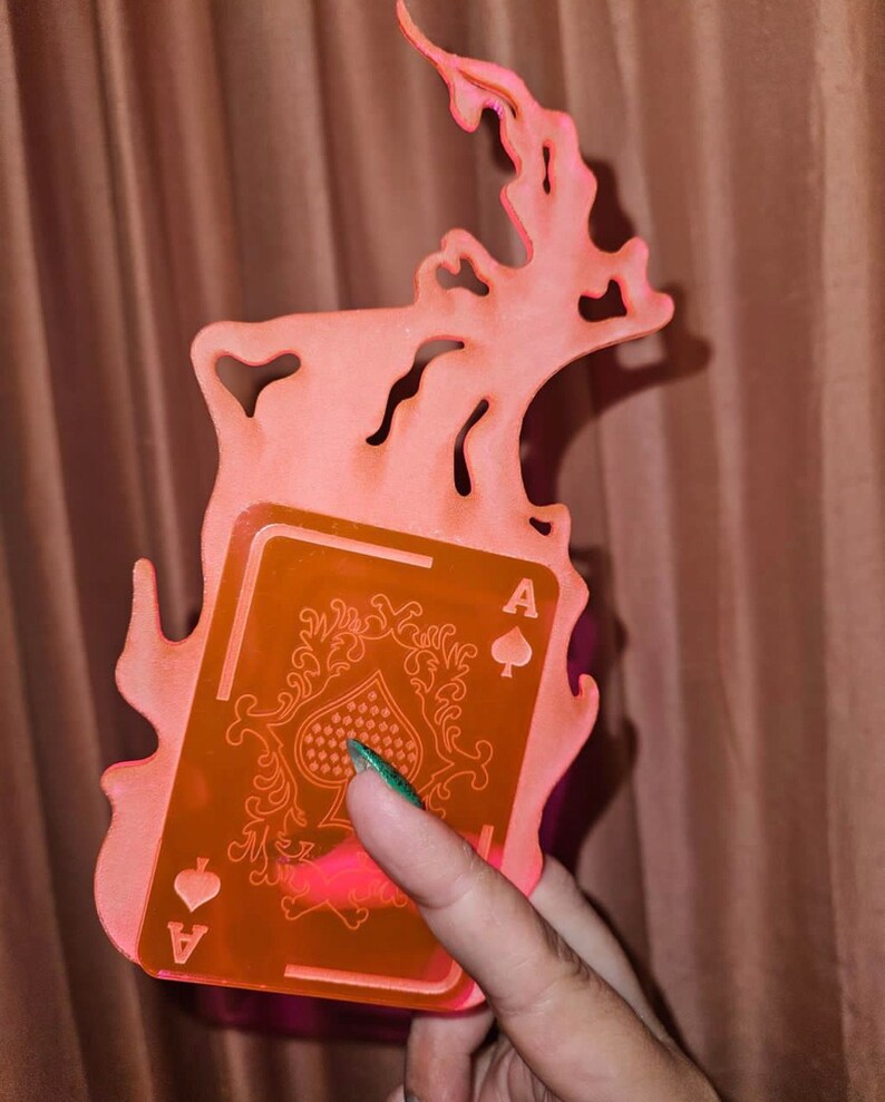 Gambit Flaming Ace of Spades Cosplay Card - Etsy