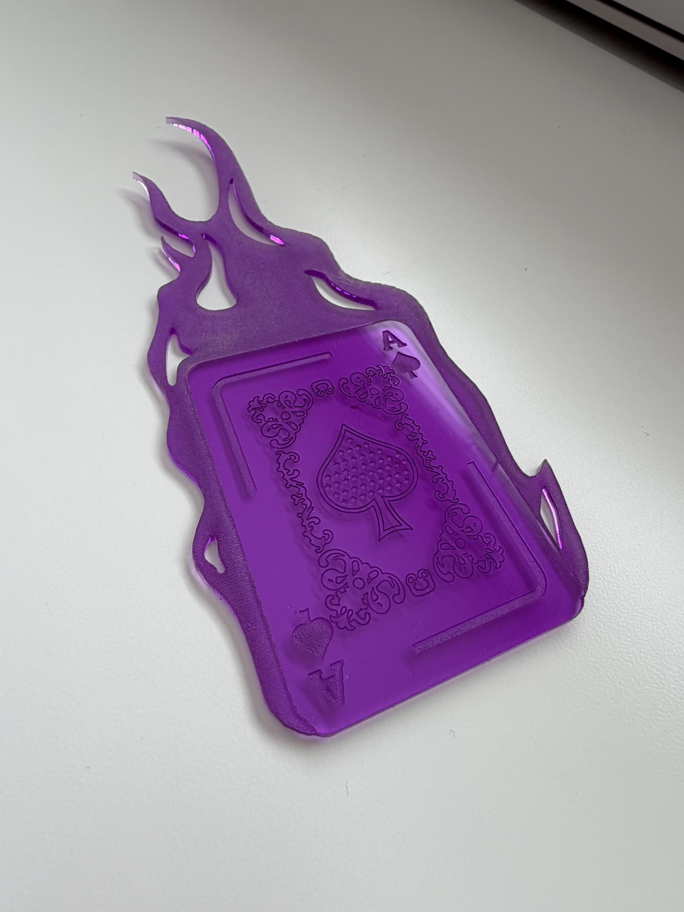 Gambit Flaming Ace of Spades Cosplay Card - Etsy