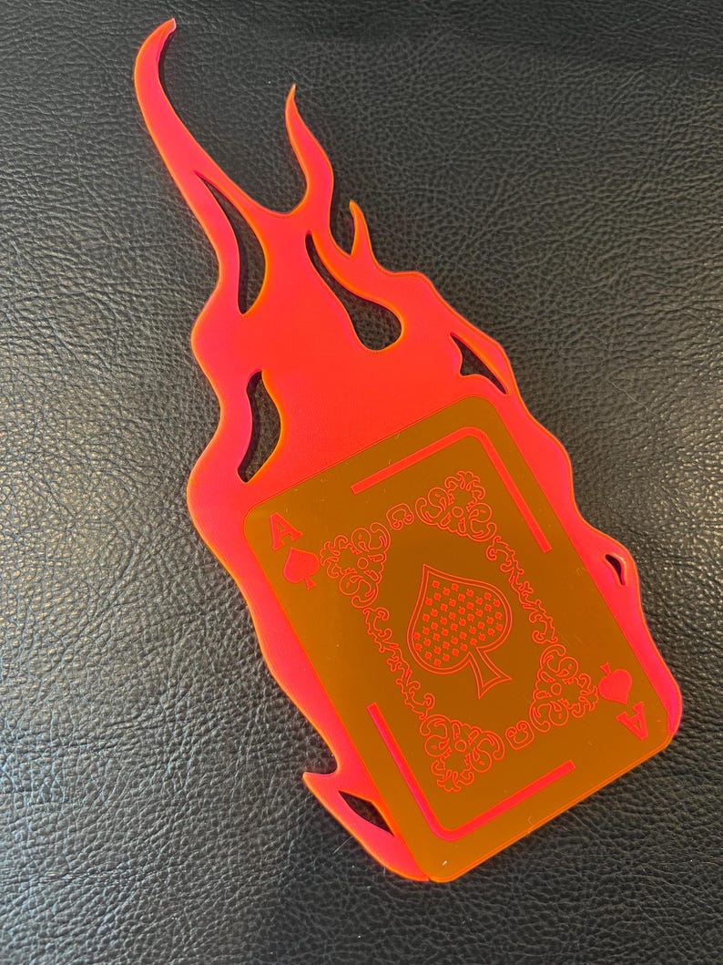 Gambit Flaming Ace of Spades Cosplay Card - Etsy