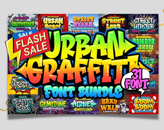 Graffiti Font Brush Font Logo Font, Street Art Font, Tagging Graffiti ...