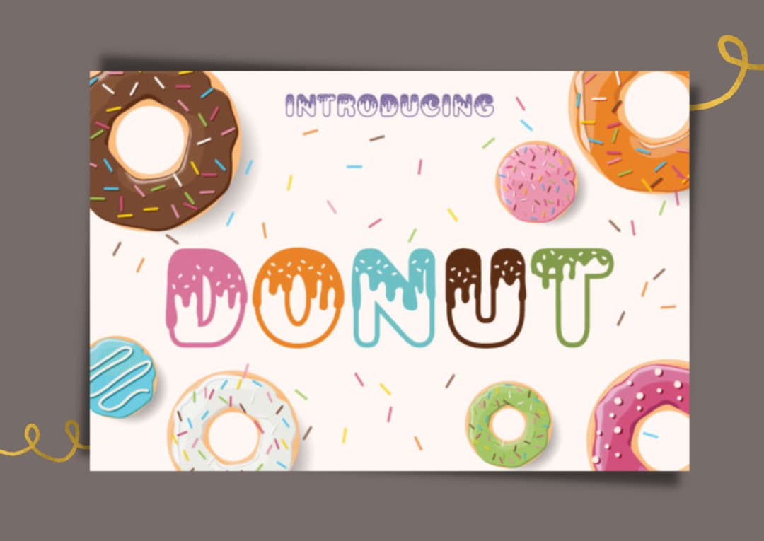 Donut Font Svg Donuts Alphabet Donut Svg Kids Font Svg - Etsy Ireland
