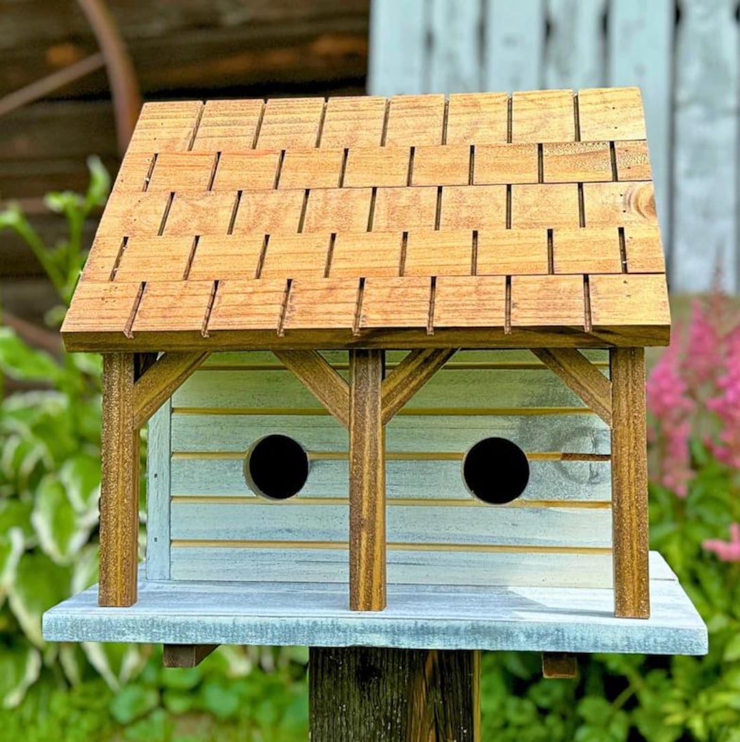 Handcrafted Cedar Mini Martin Birdhouse: Rustic Outdoor Decor - Etsy