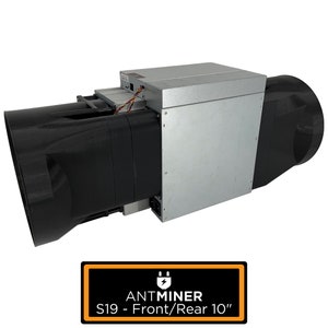 Antminer Front Rear Kit 10 Inch Fan Shroud KS3 S21 KA3 D9 L7 S19 HS3 30 ...