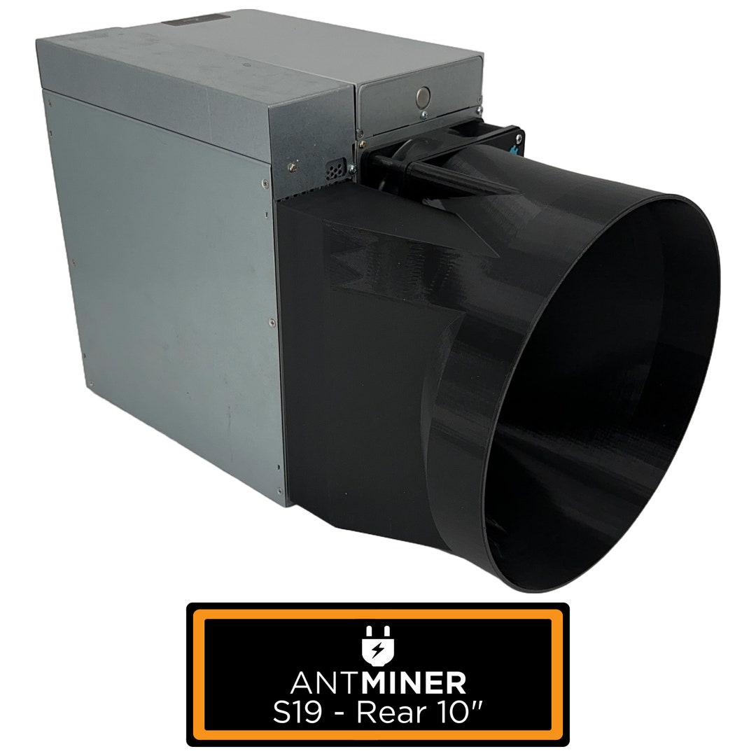 Antminer Rear PSU 10 Inch Fan Shroud Silencer Cooling KS3 S21 D9 L7 S19 ...