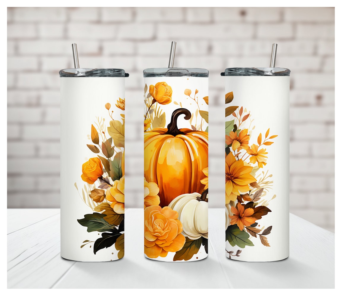 20oz Fall Pumpkin Tumbler Fall Autumn Tumbler Pumpkin Patch Tumbler 20 ...