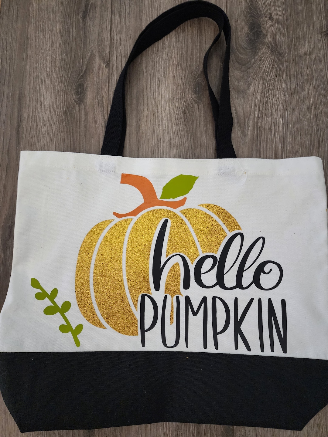 Hello Pumpkin Tote Bag Fall Tote Bag Fall Canvas Tote - Etsy
