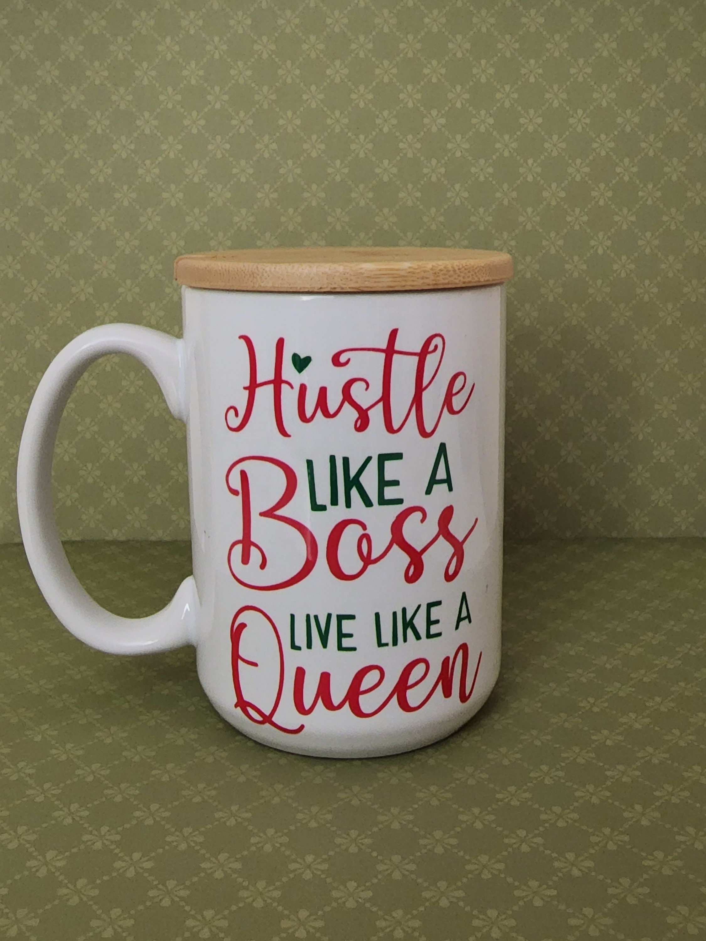 Hustle Like a Boss Mug Mug With Bamboo Lid Everyday Funny - Etsy