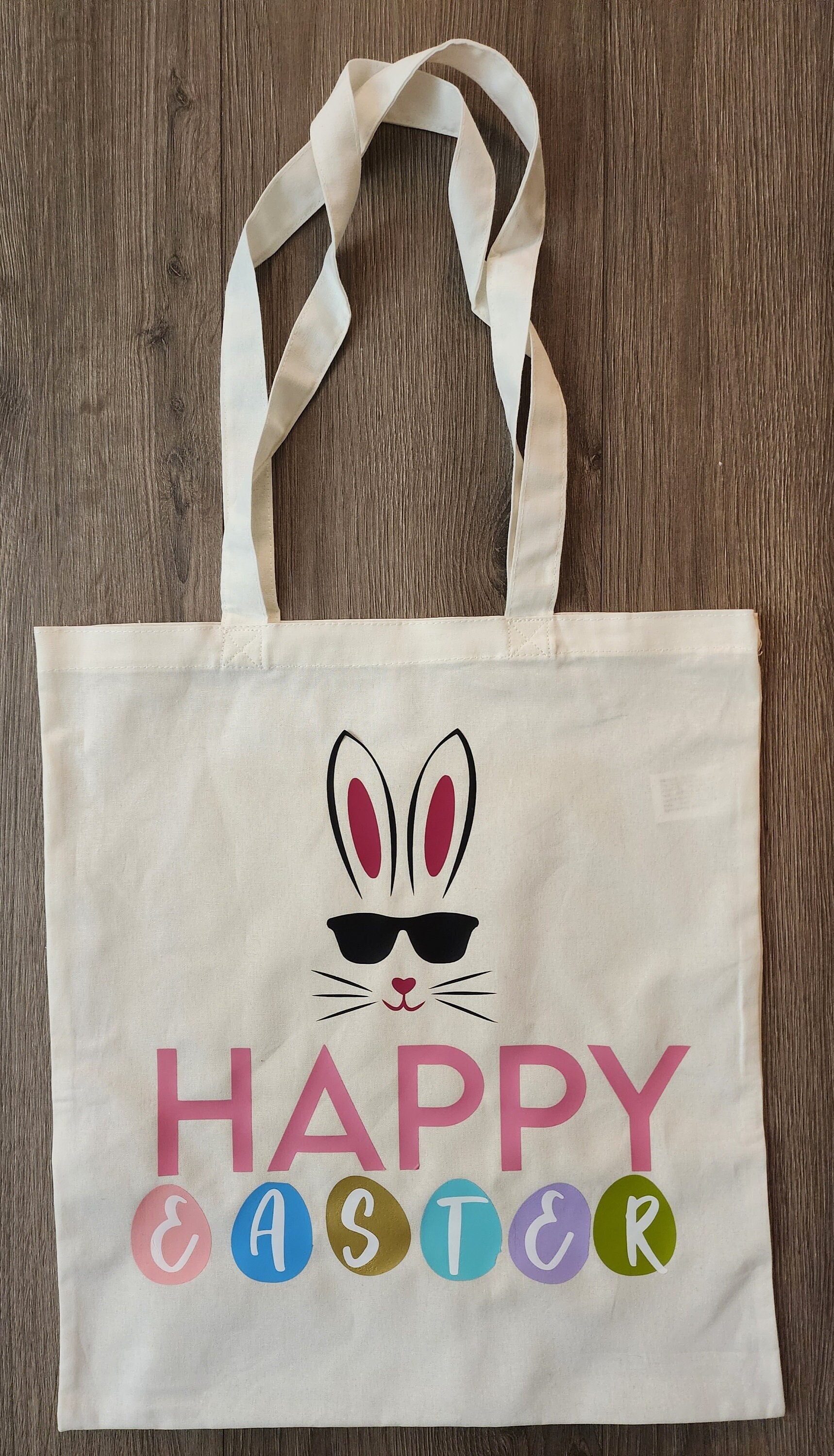 Easter Tote Bag Easter Egg Bag Easter Egg Hunt Bag Boy or Girl Custom ...