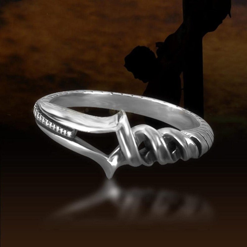 Evangelion Ring Spear of Longinus Ring Anime EVA Ayanami - Etsy