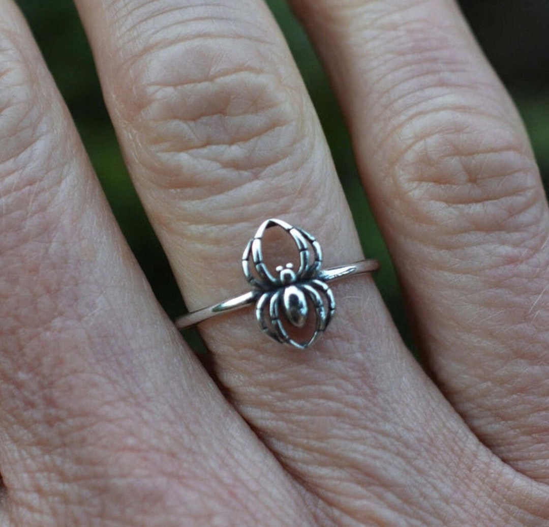 Spider Ring Dainty Spider Halloween Unique Ring Vintage - Etsy