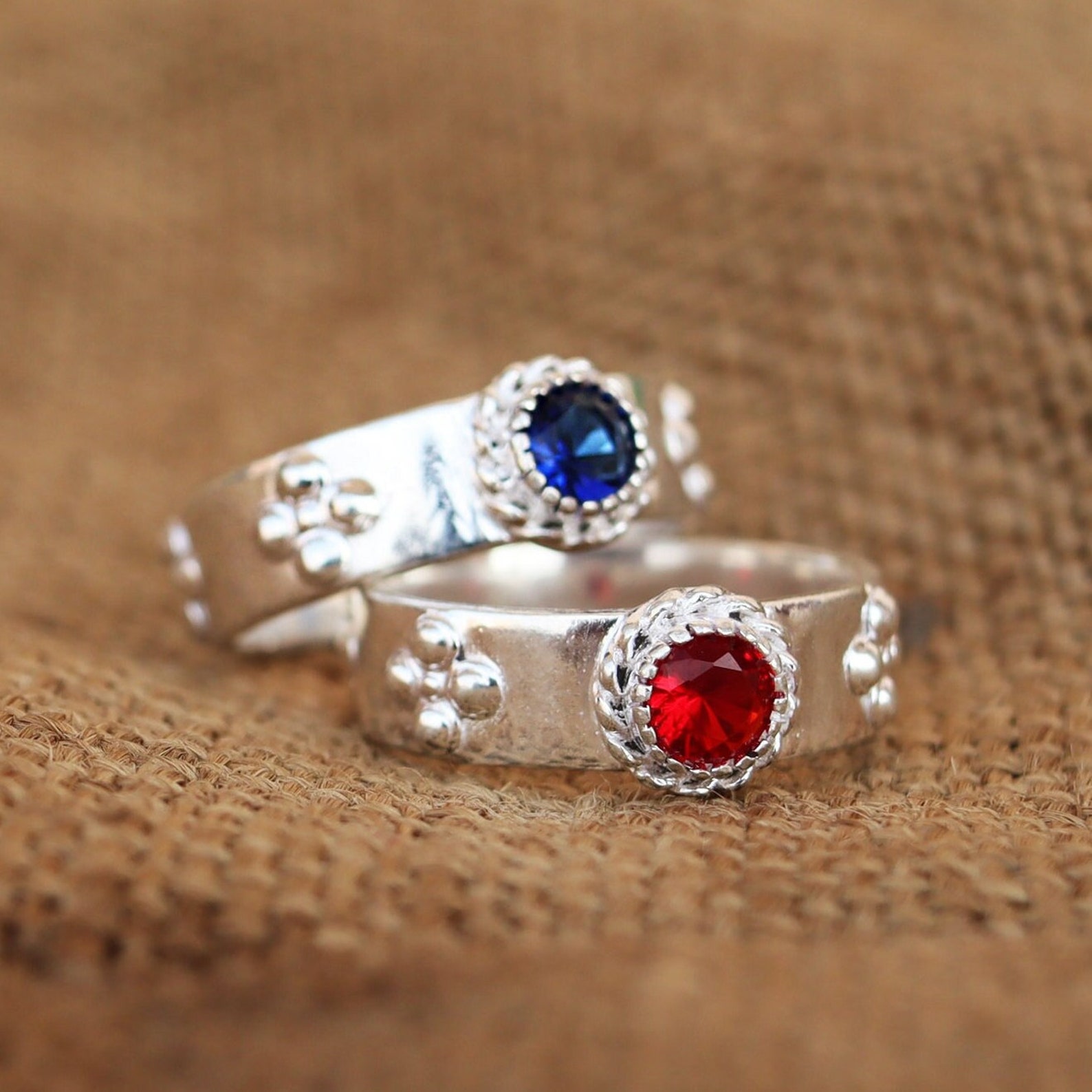 Howls Moving Castle Ring A Pair of S925 Silver Rings, Howl's Ring ...