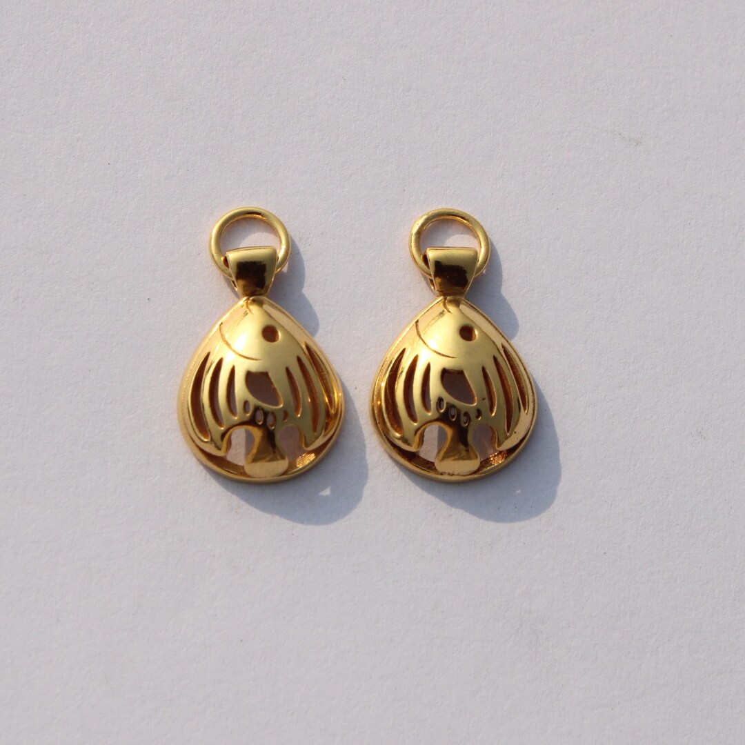 Gold Fish Chunky Wire Earrings Gift for Women, Animal Inspired Full Set ...