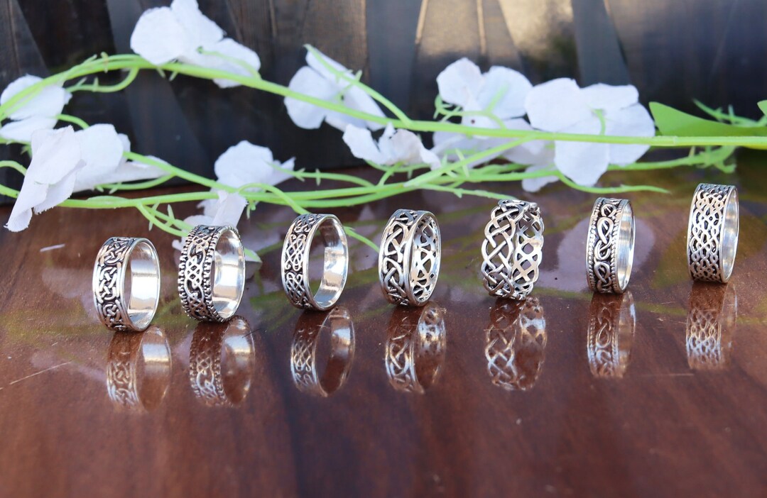 Band Ring, Rope Pattern Band Ring, Celtic Band, Unique Holiday Gifts ...