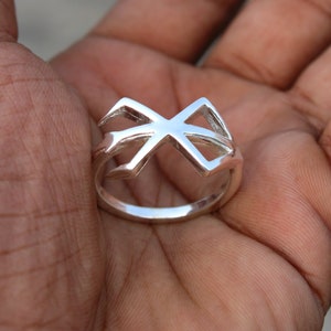 Berserk Inspired Brand of Sacrifice Chunky Silver Anime Ring, Anime ...