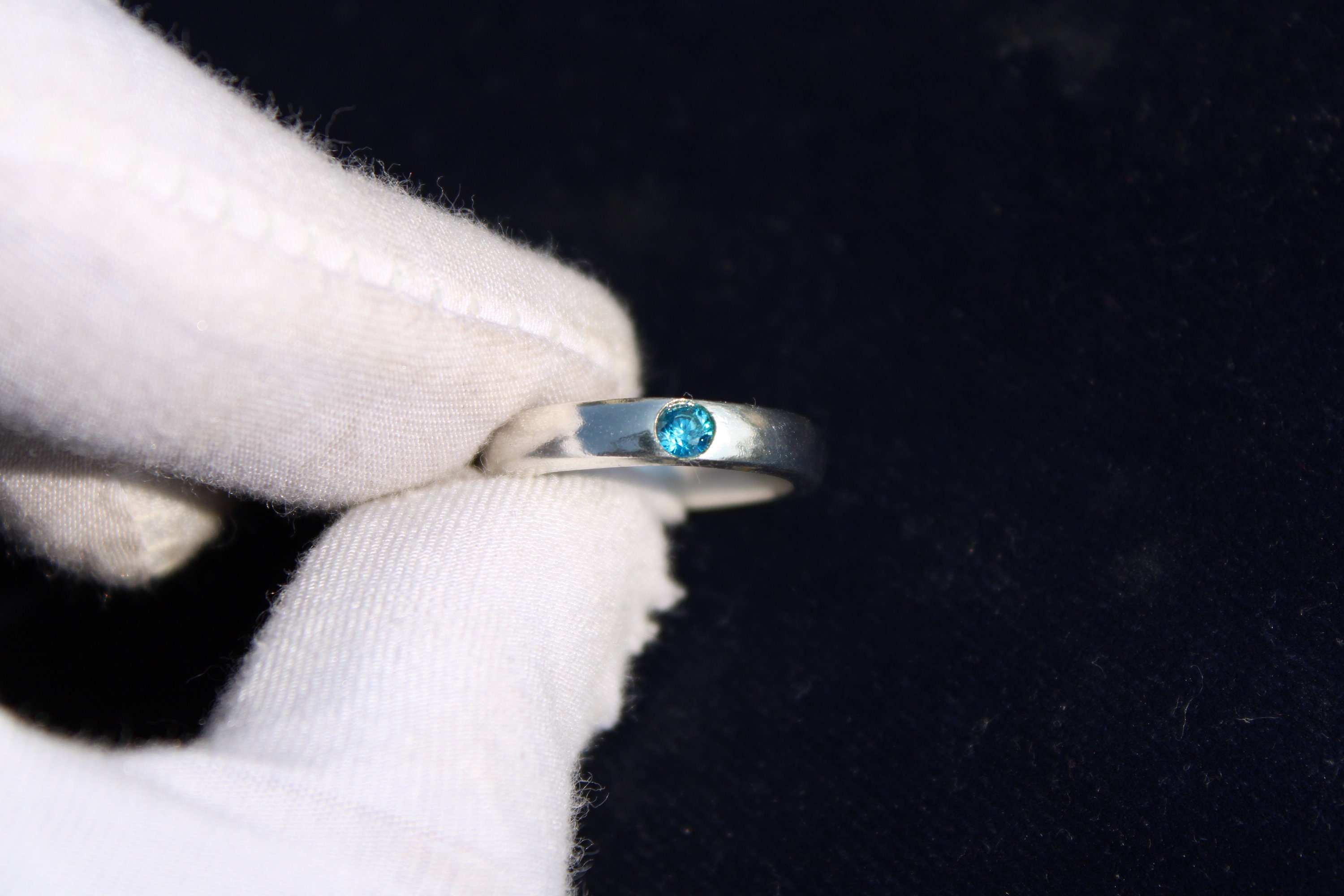 Yuta Okkotsu Anime Ring: Silver Promise Ring With Sky Blue Stone - Etsy