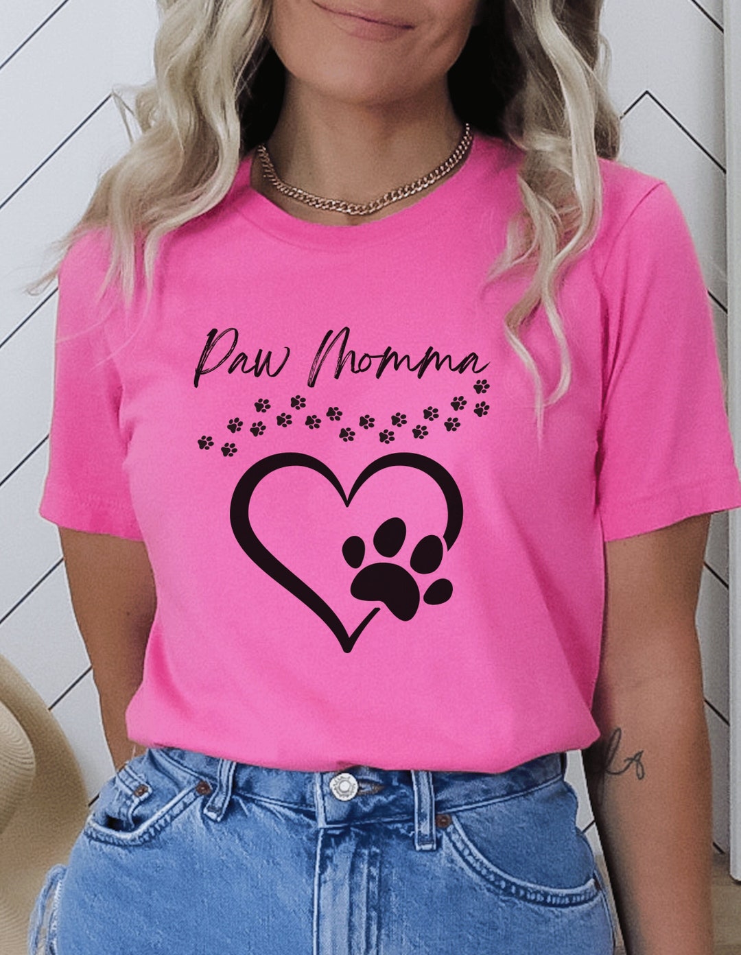 Paw Momma Unisex Jersey Short Sleeve Tee, Animal Lover, Dog Lover, Dog ...