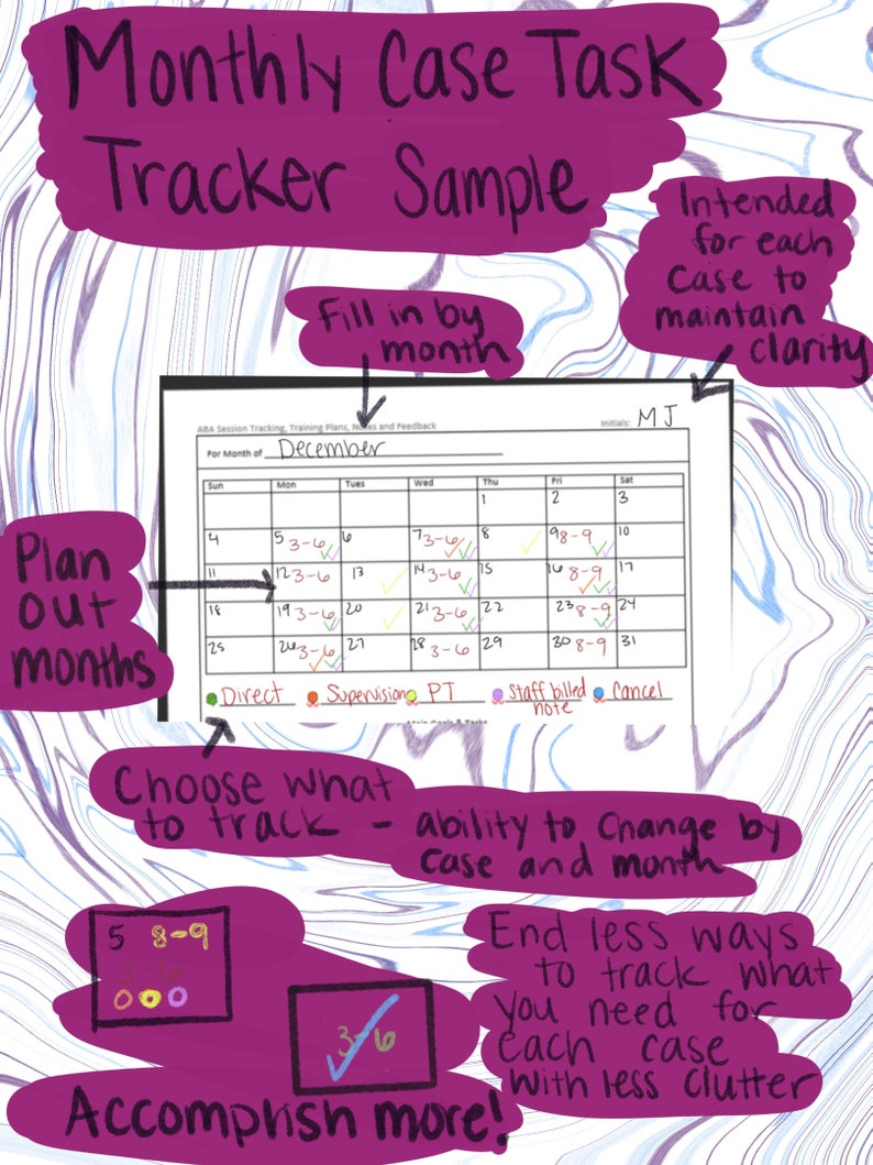 Behavior Analyst Case Management: Monthly Case Planning and Task ...