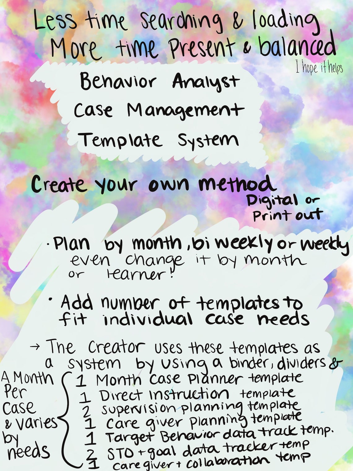 Behavior Analyst Case Management: Monthly Case Planning and Task ...