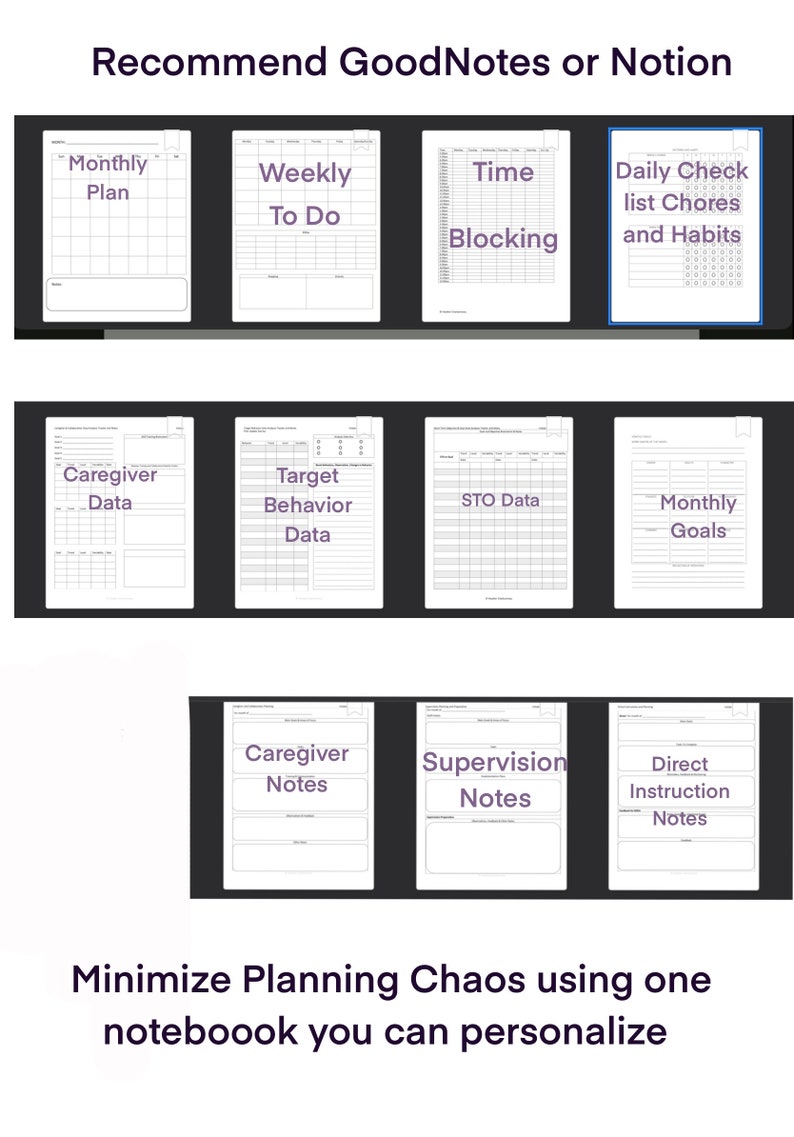Yearly BCBA Case Planning Calendar for Digital Use or PRINT - Etsy