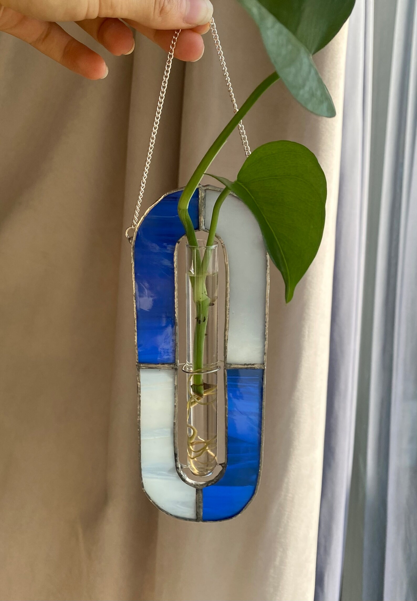 Stained Glass Propagation Station Handmade Sun Catcher - Etsy