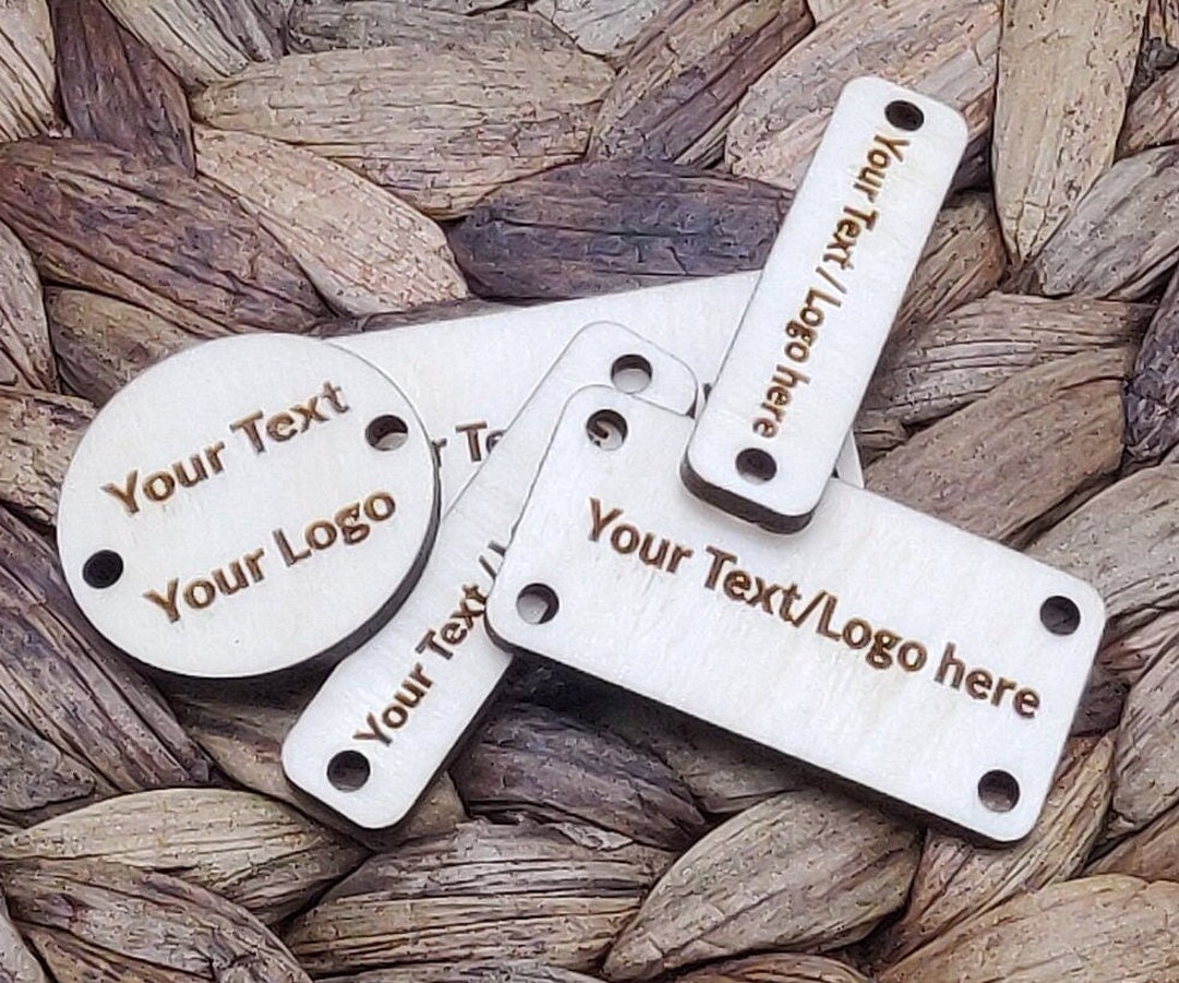 Bulk Custom Text Wood Tags Labels for Knitting Crochet Macramé. - Etsy
