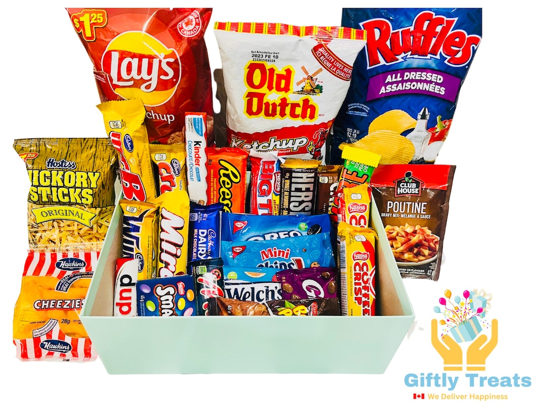 Valentine's Gift Box Best Canadian Snack Box Consists of Lays Ketchup ...