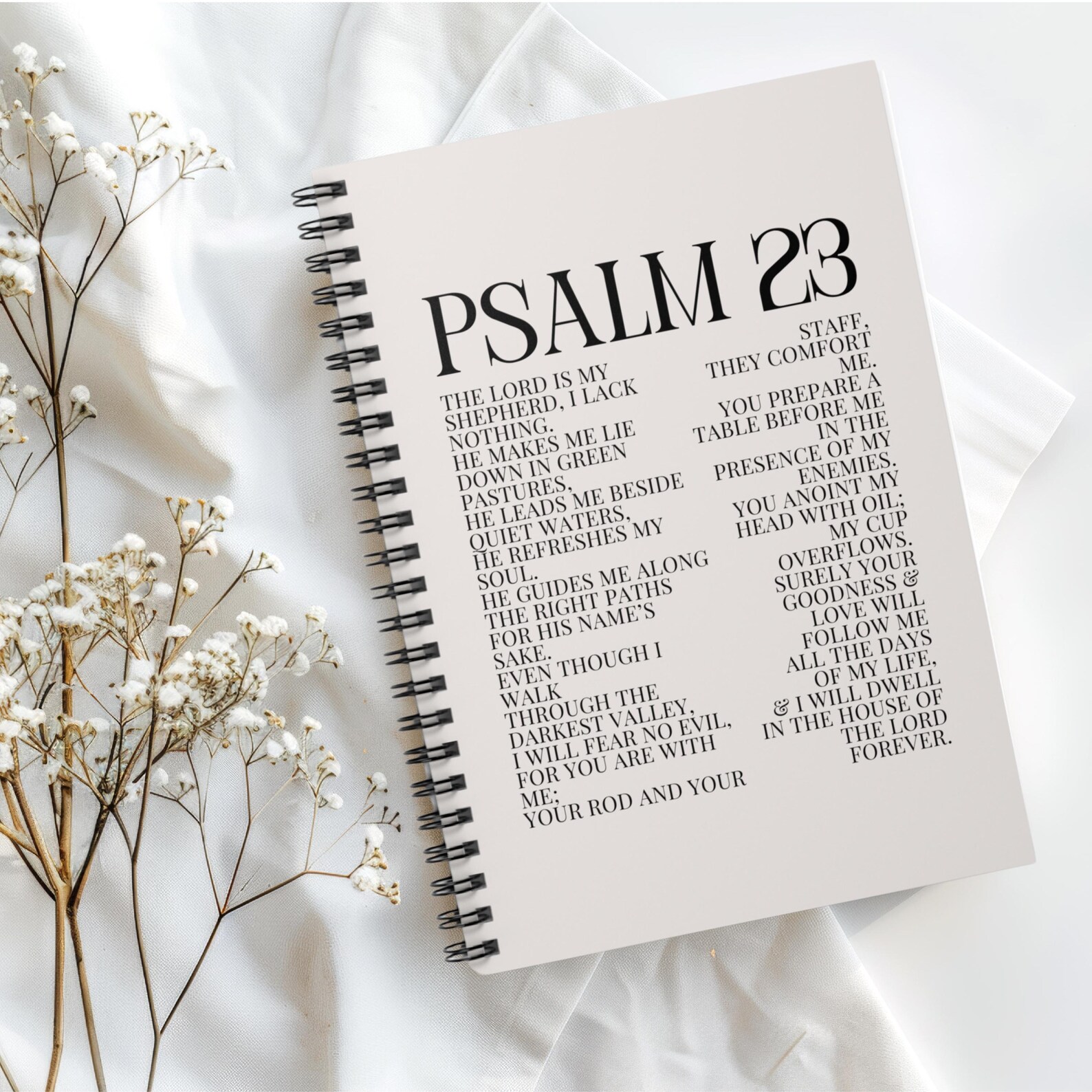 Christian Prayer Journal, Bible Study Journal, Psalm 23, Devotional ...