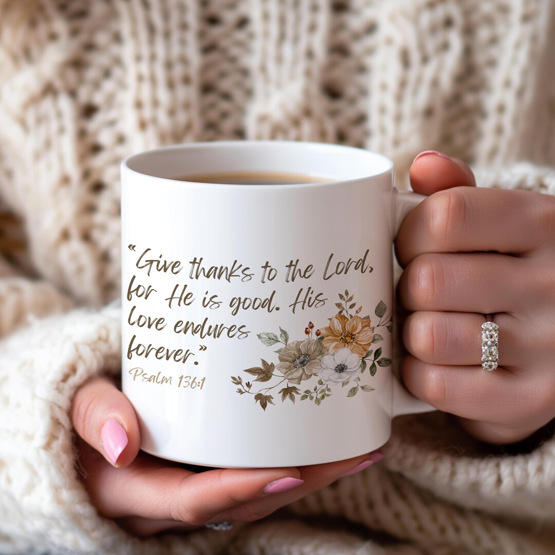 Christian Coffee Mug, Bible Verse Coffee Cup, Christian Tea Mug ...