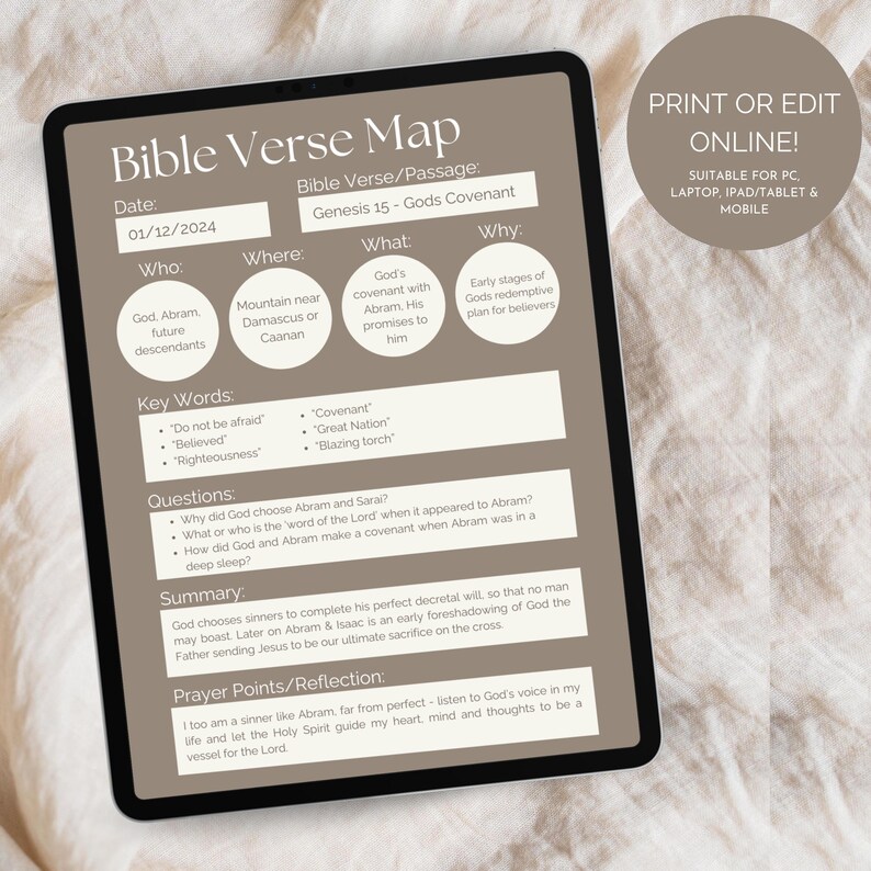 Bible Verse Mapping Printable, Verse Map, Bible Study Bundle, Bible ...