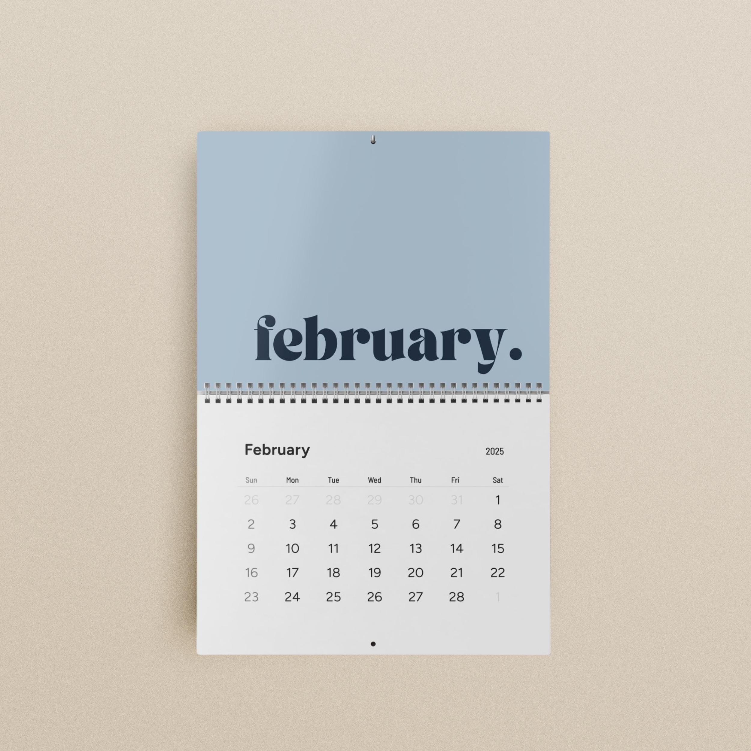 2025 Minimalist Wall Calendar: Modern Monthly Planner - Etsy