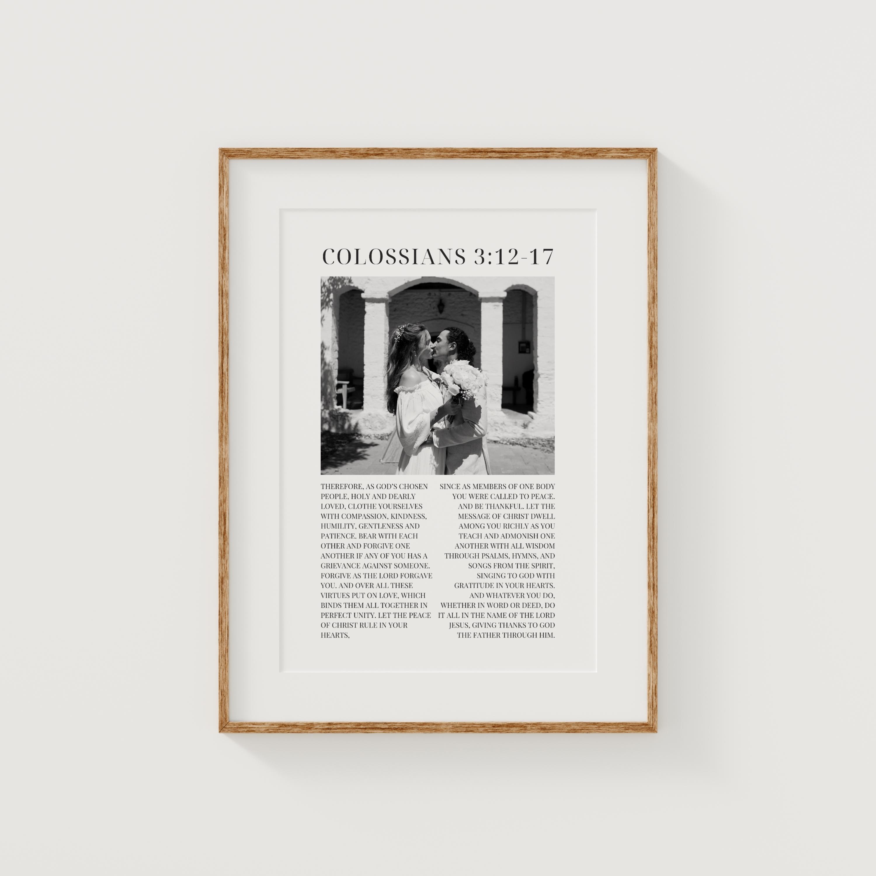 Personalized Christian Wedding Photo & Scripture Wall Art (digital ...