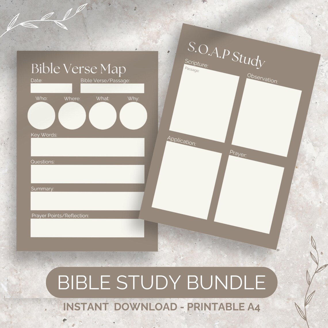 Bible Verse Mapping Printable, Verse Map, Bible Study Bundle, Bible ...