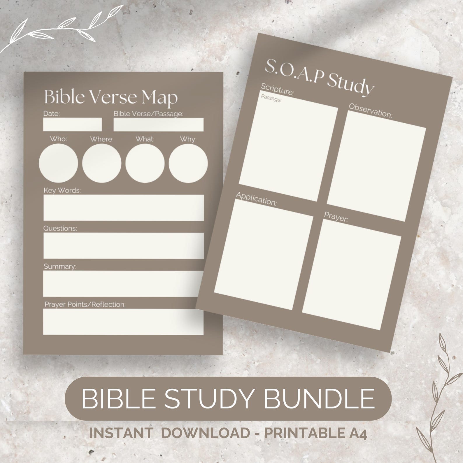 Bible Verse Mapping Printable, Verse Map, Bible Study Bundle, Bible ...