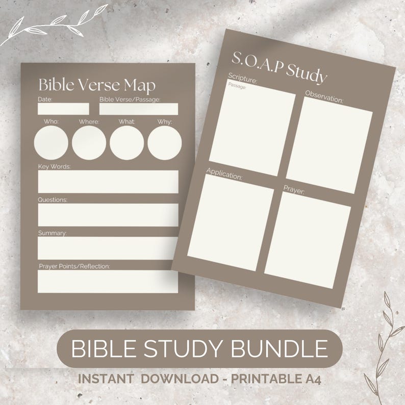 Bible Verse Mapping Printable, Verse Map, Bible Study Bundle, Bible ...