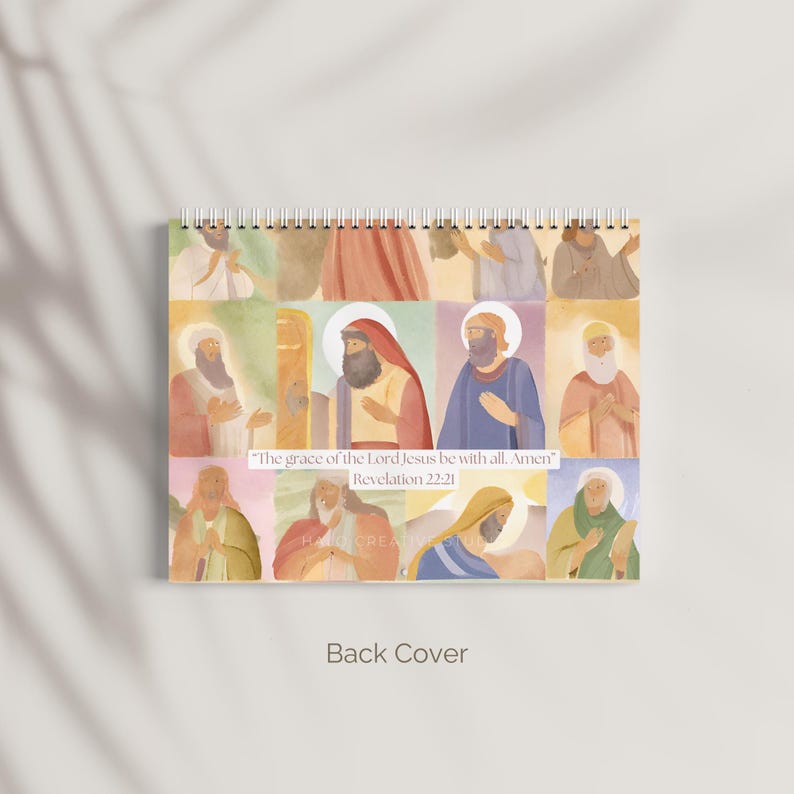 2026 Christian Calendar: Abstract Watercolor Religious Wall Decor - Etsy