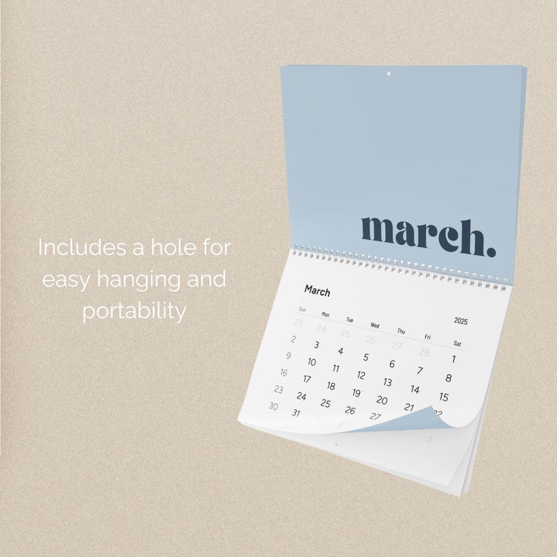 2025 Minimalist Wall Calendar: Modern Monthly Planner - Etsy