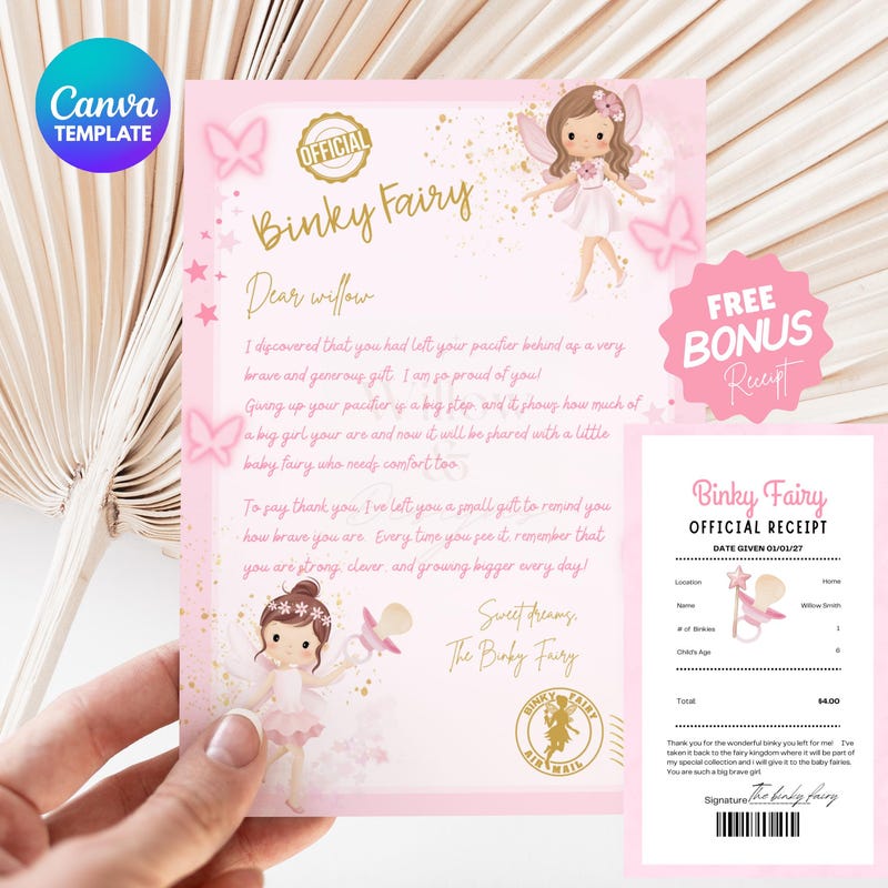 Binky Fairy Printable - Etsy UK