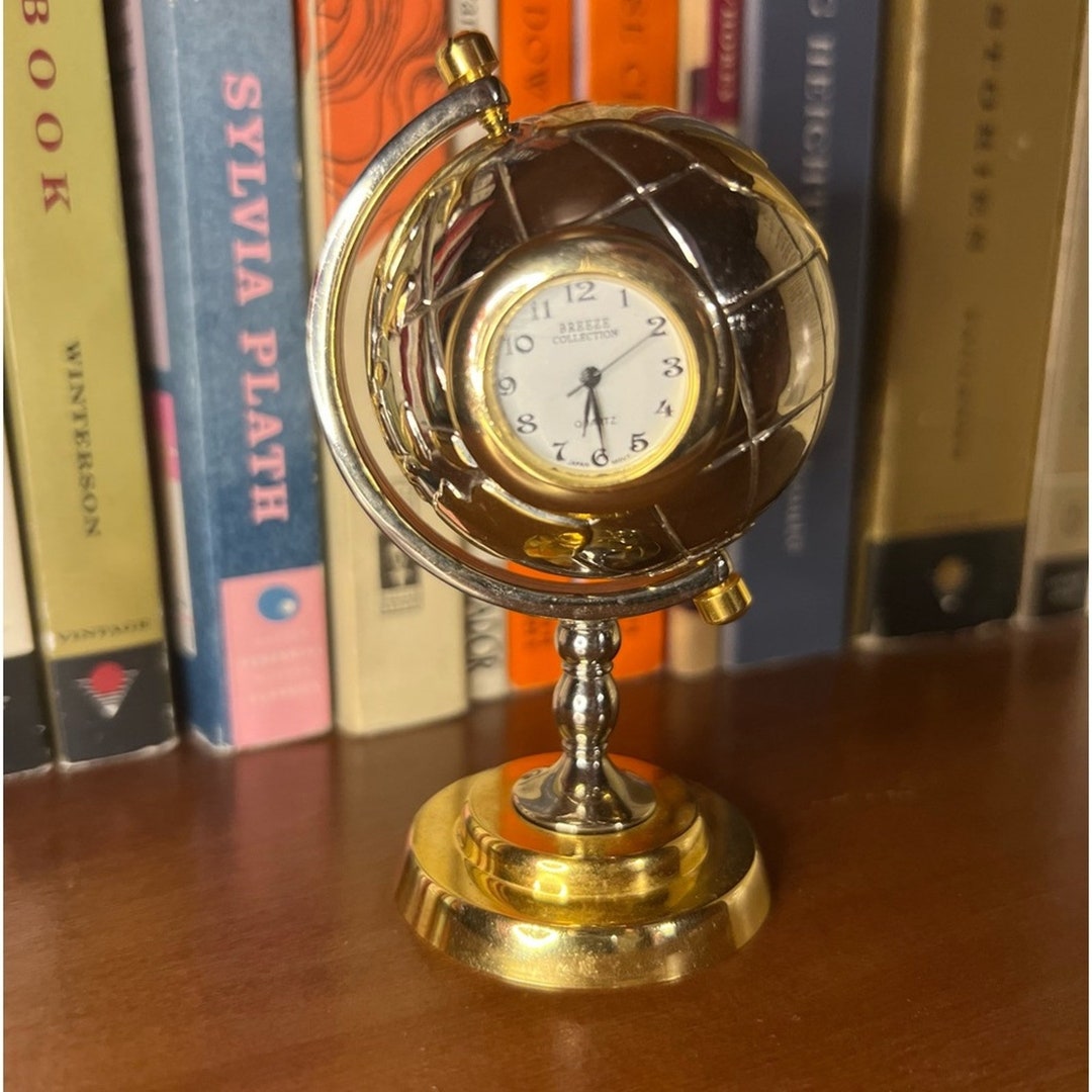 Japan Movt Globe Table Clock - Etsy
