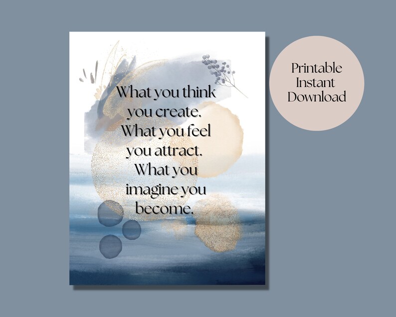 Manifestation Wall Decor, Printable Mindfulness Quotes, Manifestation ...